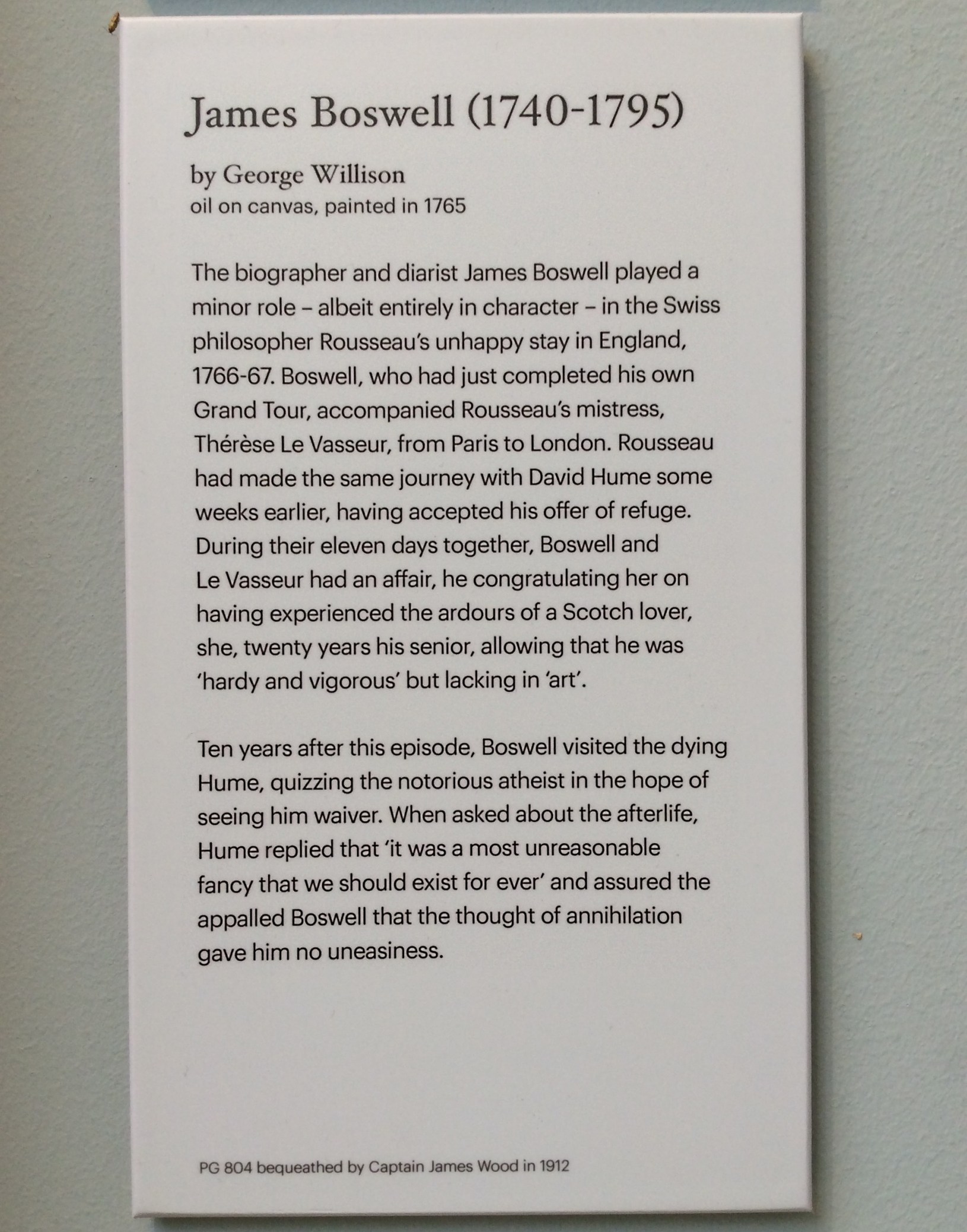Photobook: Portrait of James Boswell, National Portrait Gallery ...