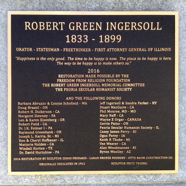 Peoria, Illinois, In Search of Robert G. Ingersoll, Frederick Douglass ...